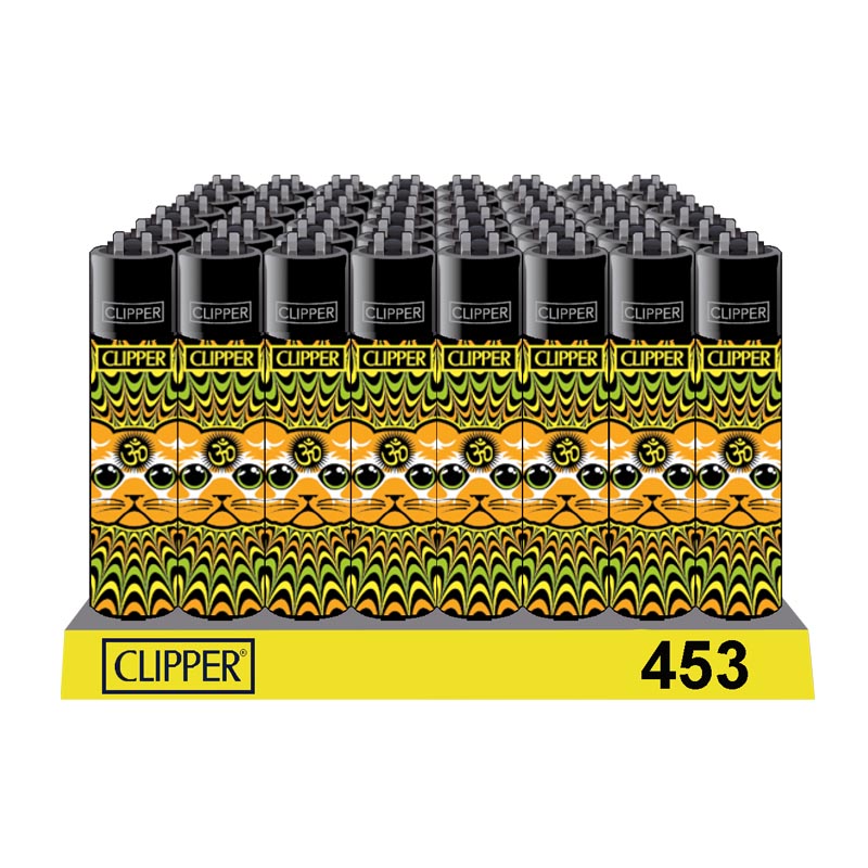 453 Trippy Cats CLIPPER® Lighters Classic Large x48pcs - Magic Leaf